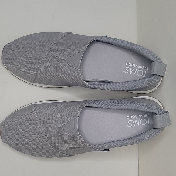 Toms | Shoes | Toms Mens Light Grey Slipon Casual Shoes Size 1 | Poshmark